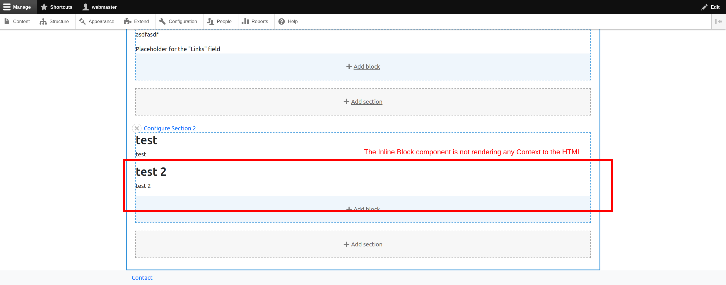 Fix Having Contextual Links For Block Data Contextual Which Are Not Rendered Out In The Generic 