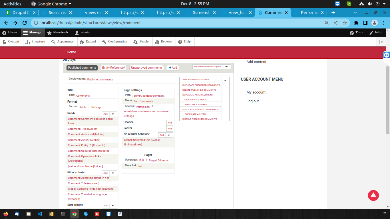 views dropdown list not visible [#3325520] | Drupal.org