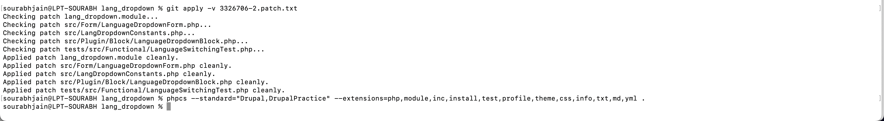 Drupal Coding Standards Issues Phpcs [ 3326706]