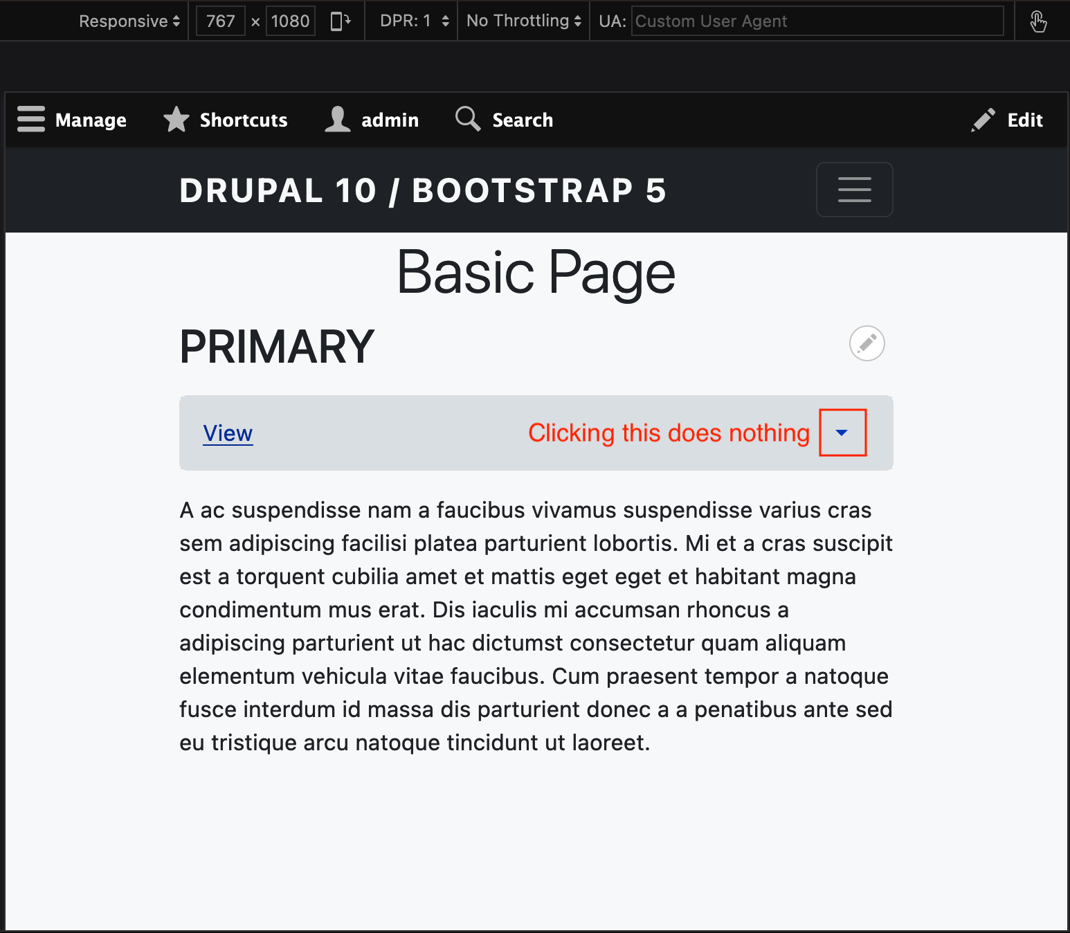 Local tasks menu not working on mobile [#3328953] | Drupal.org