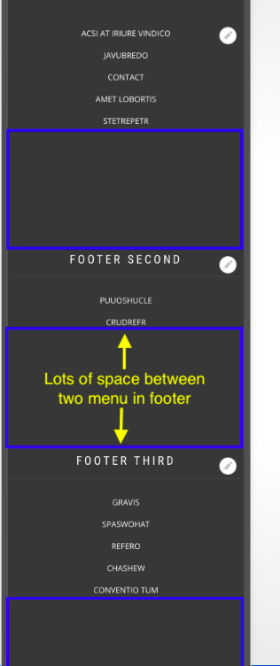 In Mobile view footer have lots of space. [#3329950] | Drupal.org
