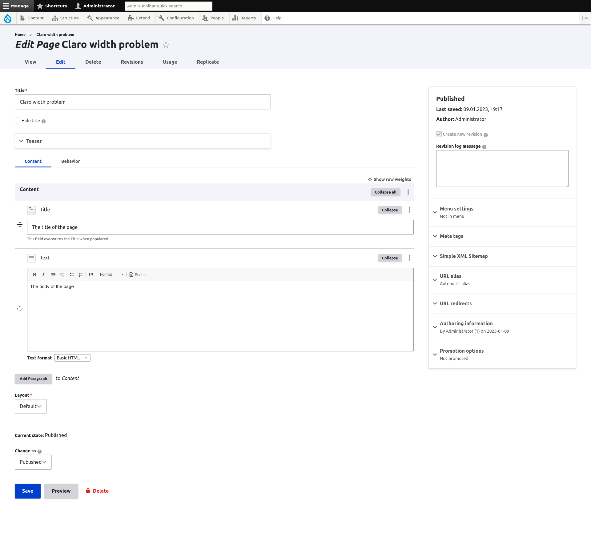 Wider Paragraphs content editing form widget [#3332030] | Drupal.org