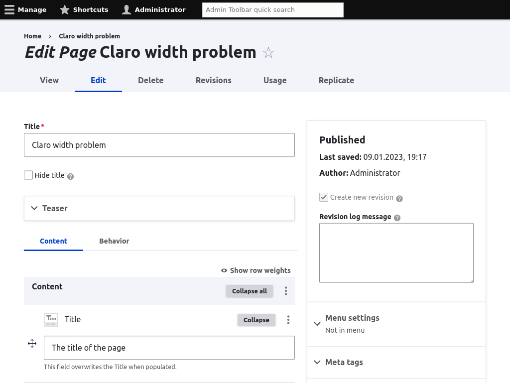 Wider Paragraphs content editing form widget [#3332030] | Drupal.org