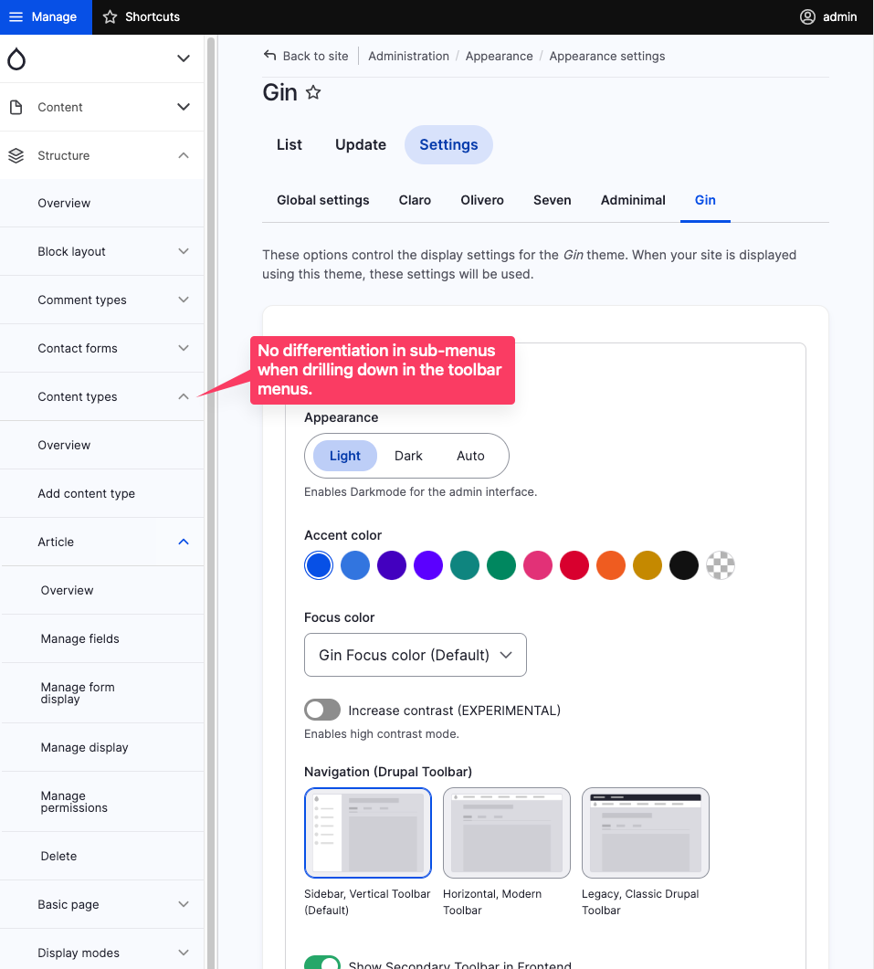 Differentiate sub-menus in vertical menu at smaller breakpoints ...