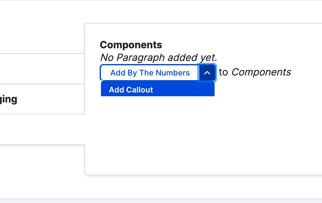 Dropdown button selector on paragraphs is truncated to only 2 items. [#3336167] | Drupal.org
