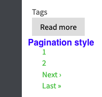 Pagination needs style. [#3336905] | Drupal.org