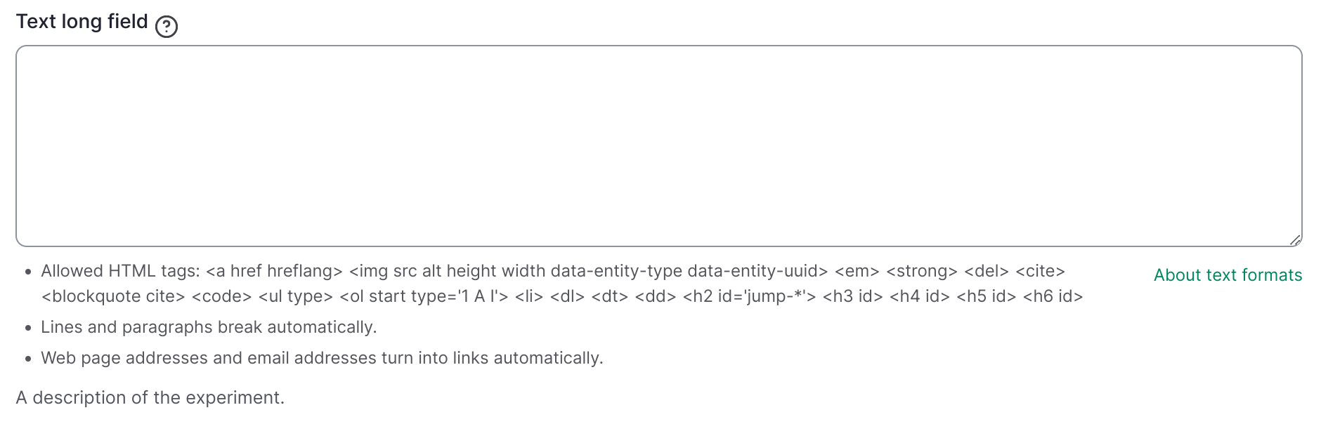 Add toggle to hide text format info [#3341961] | Drupal.org