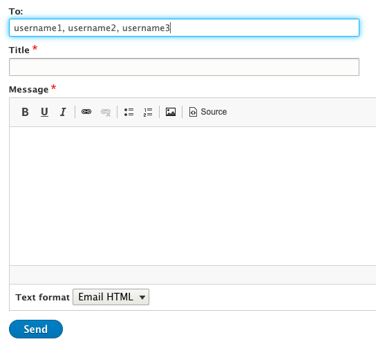 Handle a comma separated list of usernames in members input text field ...