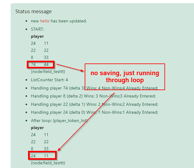 Change of token when running through a loop [#3344521] | Drupal.org