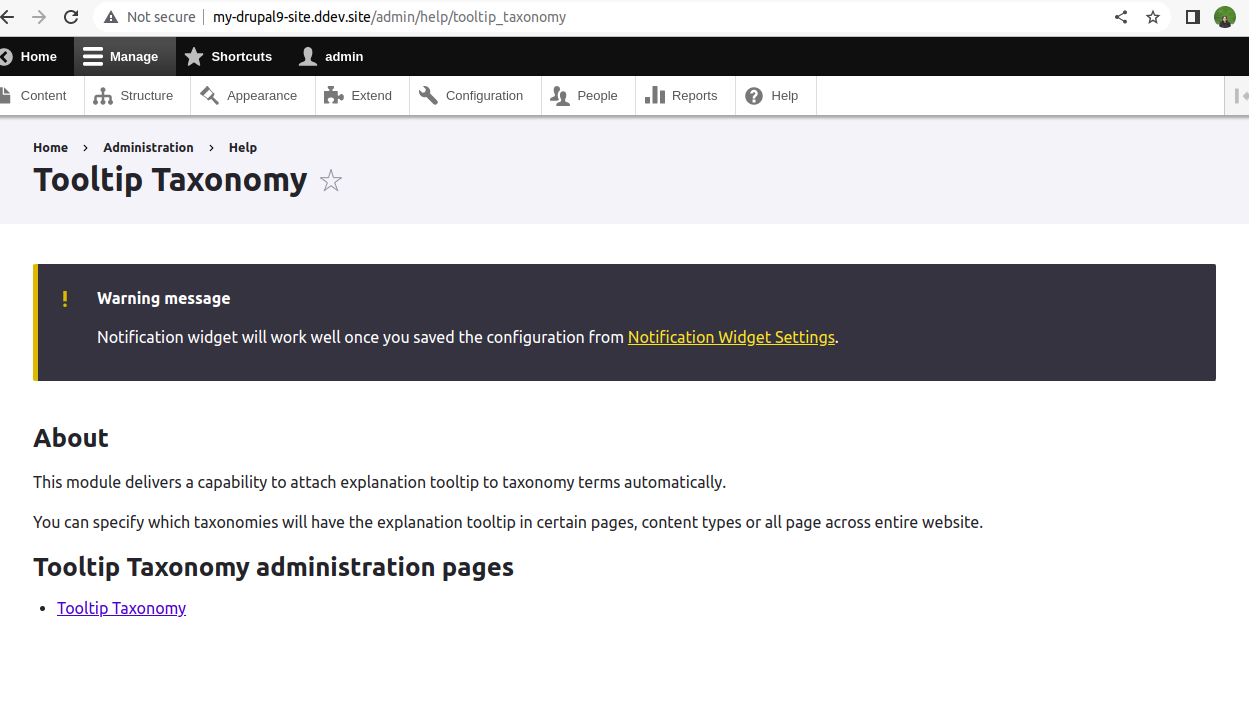 Implement hook_help() [#3344636] | Drupal.org