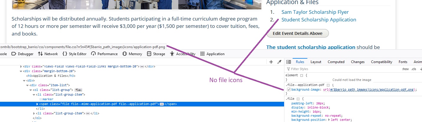 File icon paths are broken [#3346512] | Drupal.org