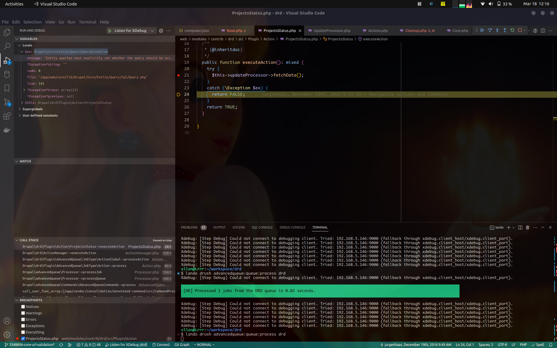 Entity queries must explicitly set whether the query should be access ...
