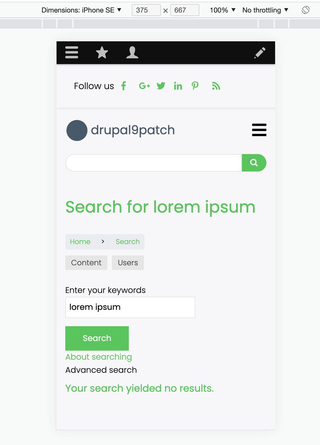 Search Button need space from top. [#3349012] | Drupal.org