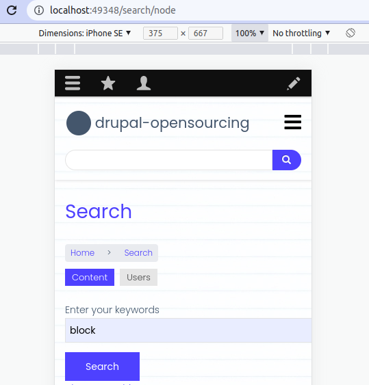 Search button need space from top. [#3352103] | Drupal.org