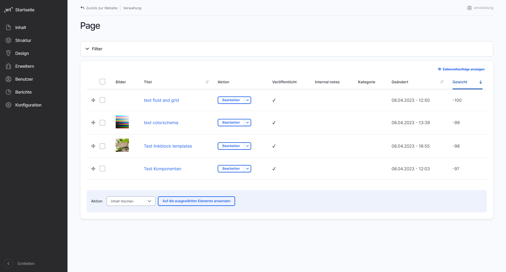 Bulk action checkboxes turn into toggle when combined with tabledrag [#3352707] | Drupal.org