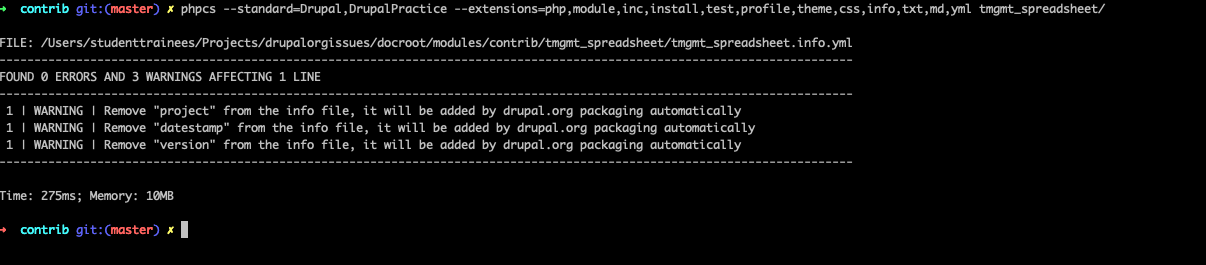 Fix the issues reported by phpcs [#3355262] | Drupal.org