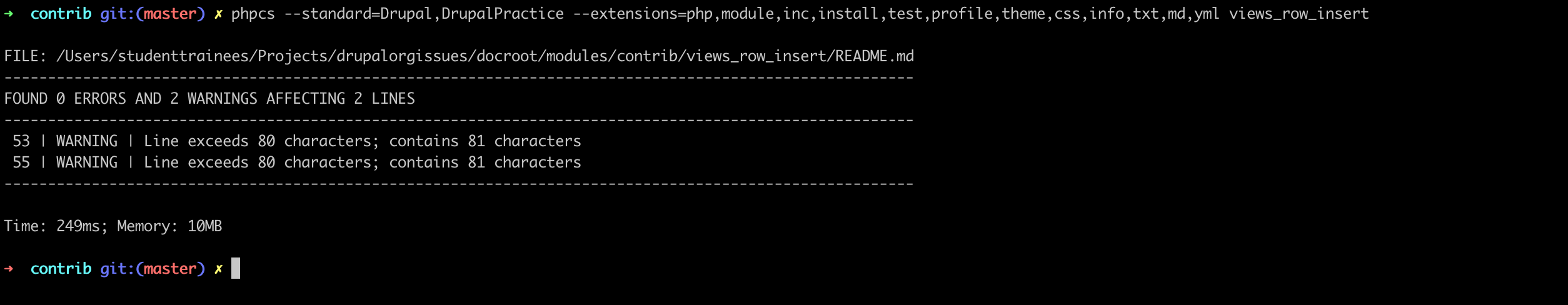 Fix the issues reported by phpcs [#3356178] | Drupal.org