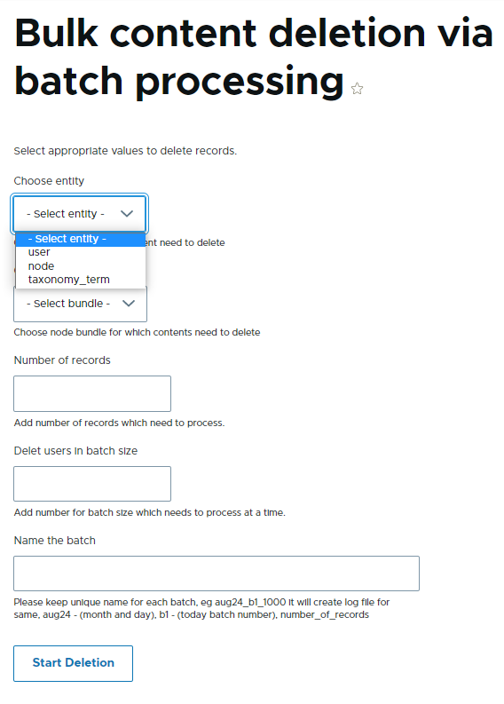 [8.x-1.x] Bulk Batch Delete [#3357132] | Drupal.org