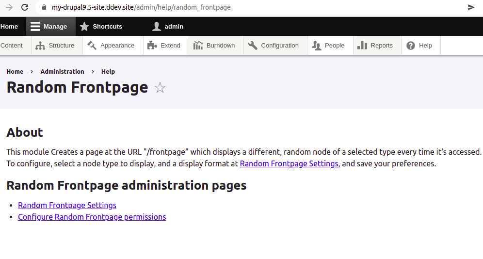 hook_help() is not implemented [#3357641] | Drupal.org