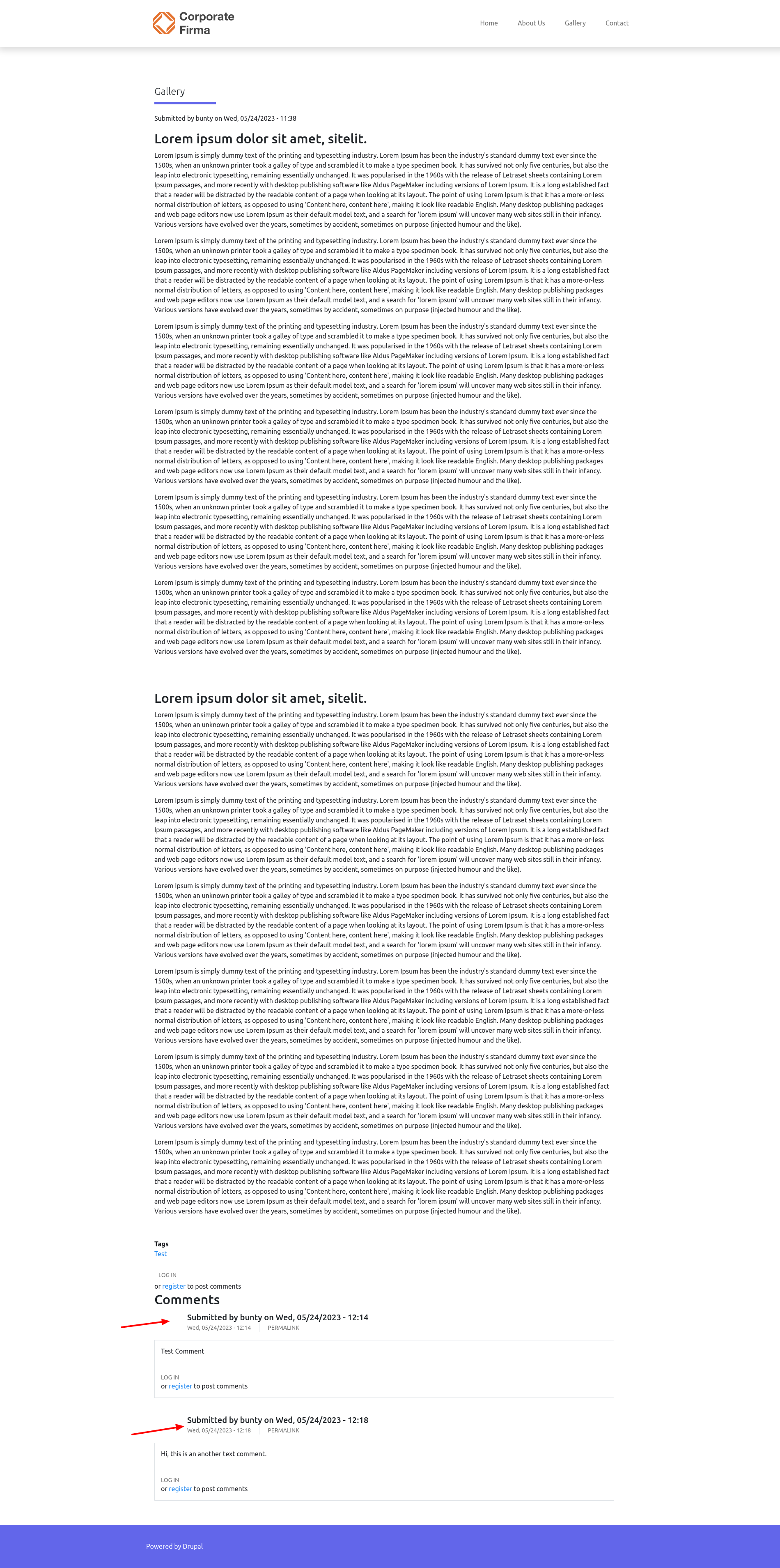 Text alignment issue in (Articles) Comment Section [#3362932] | Drupal.org