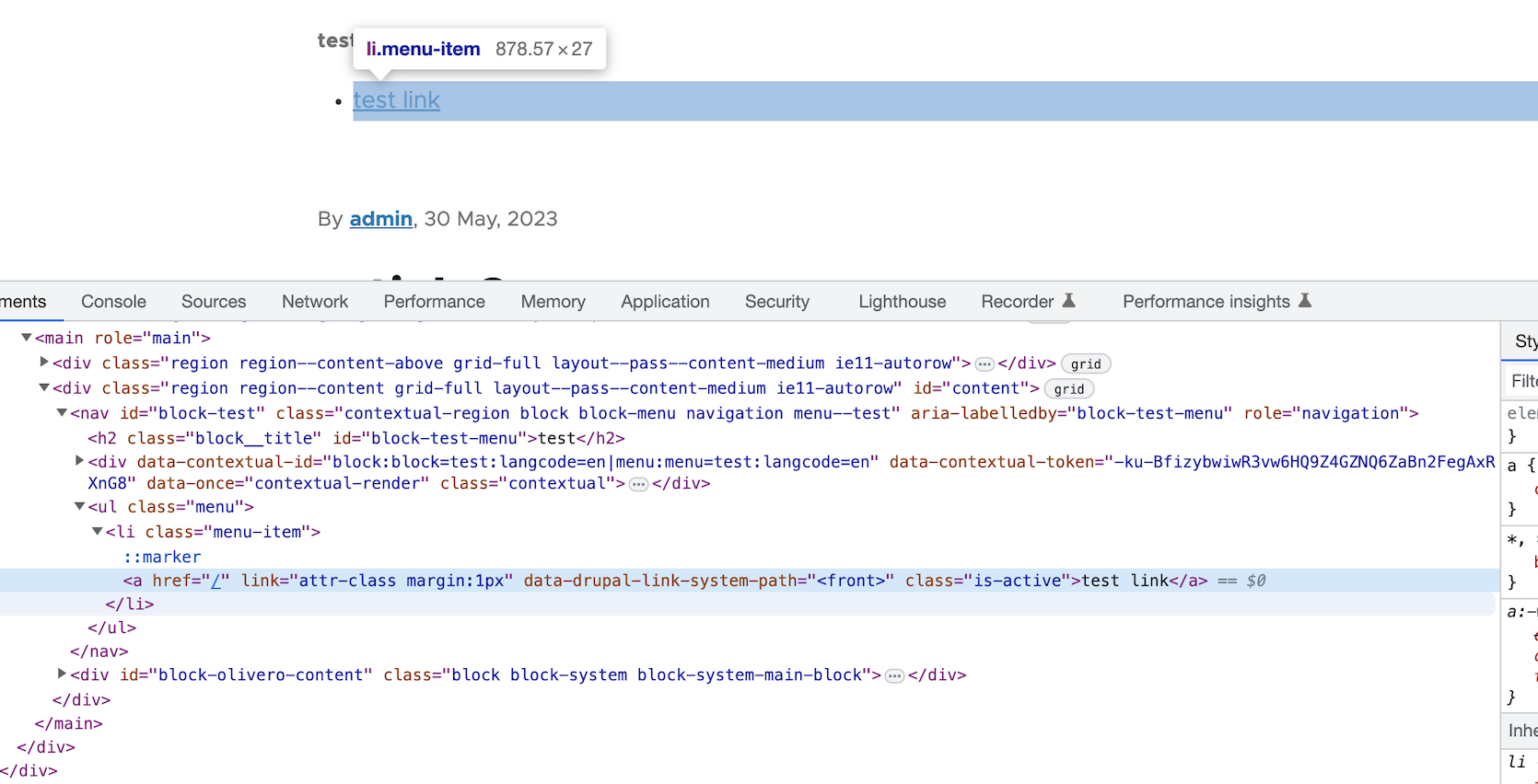 Fix menu link attribute rendering as "link" [#3364990] | Drupal.org