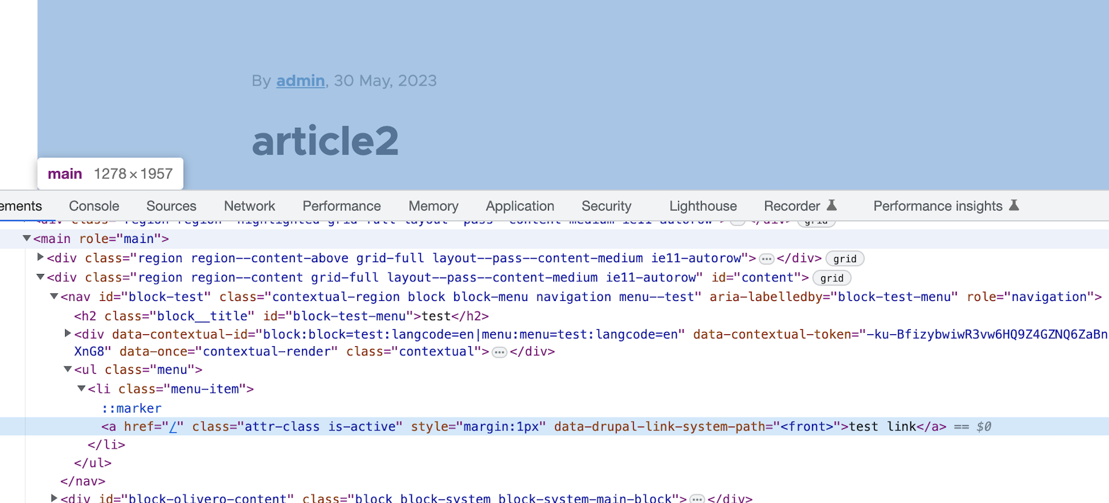Fix menu link attribute rendering as "link" [#3364990] | Drupal.org