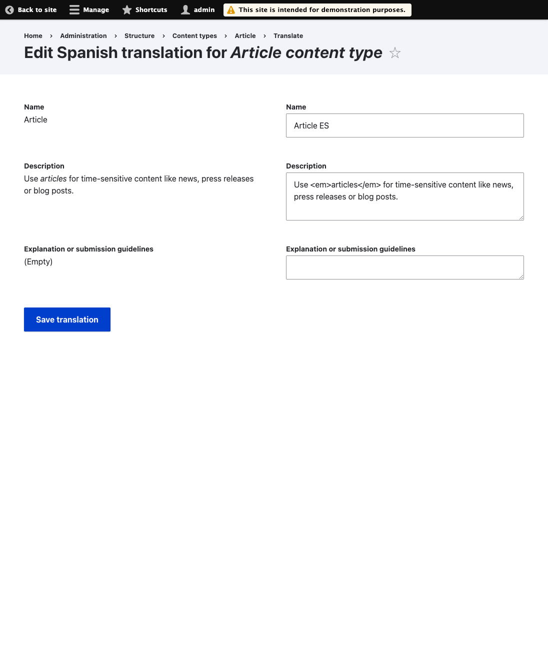 Display config translation forms in a modal dialog [#3366676] | Drupal.org