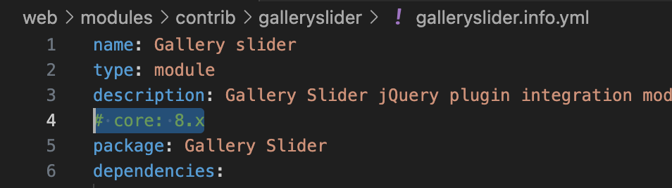 Remove "core: 8.x" from the .info.yml file [#3368493] | Drupal.org
