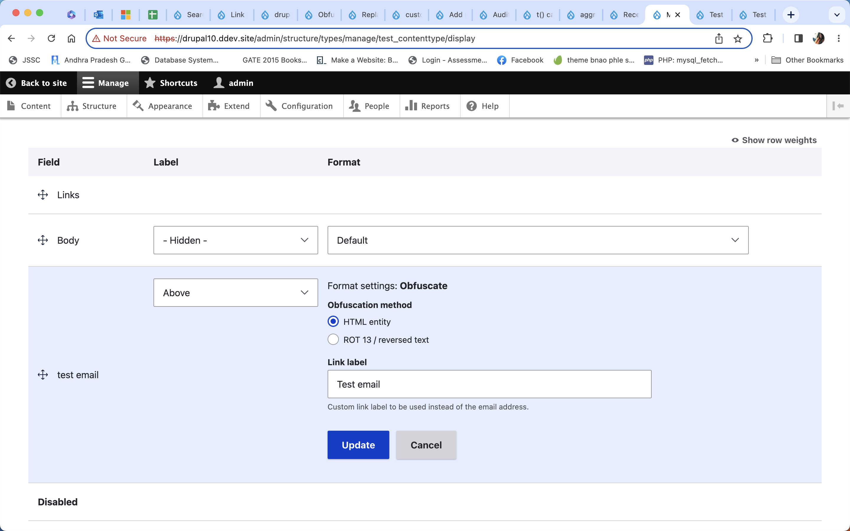 Link Label in Field Formatter is not working [#3370295] | Drupal.org
