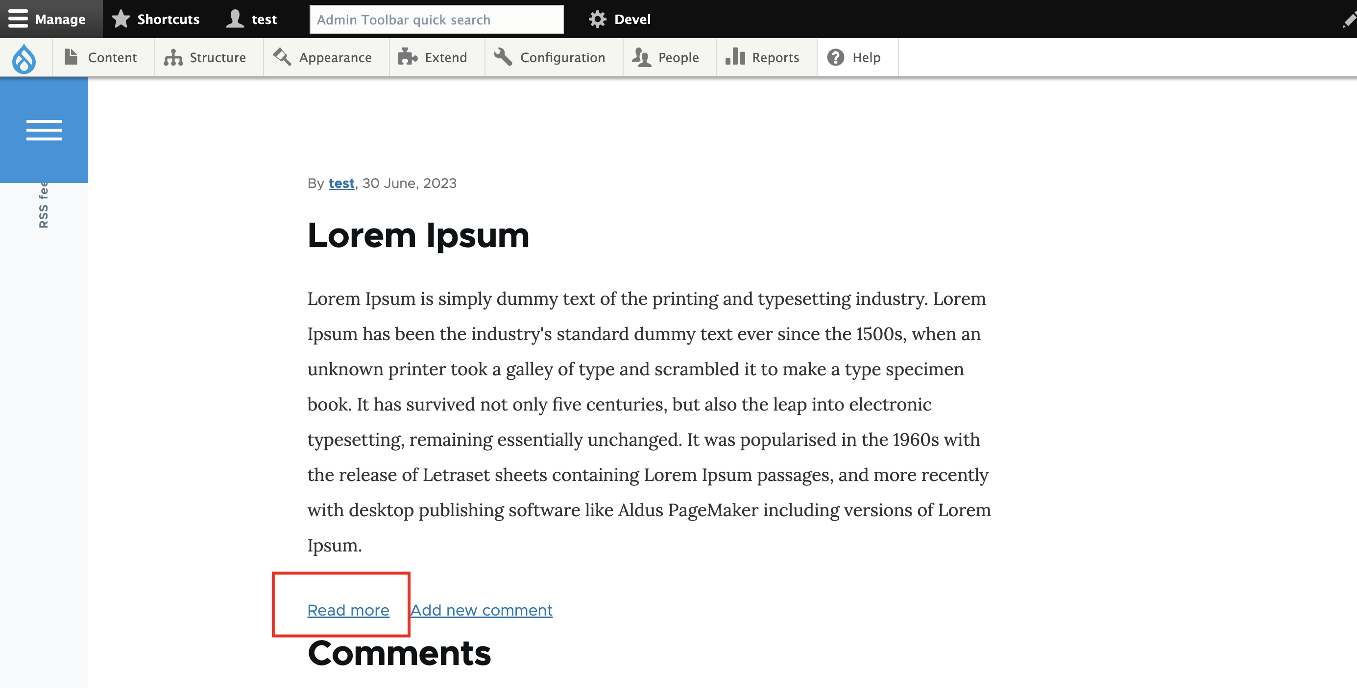 Read more Links field not rendered [#3154517] | Drupal.org