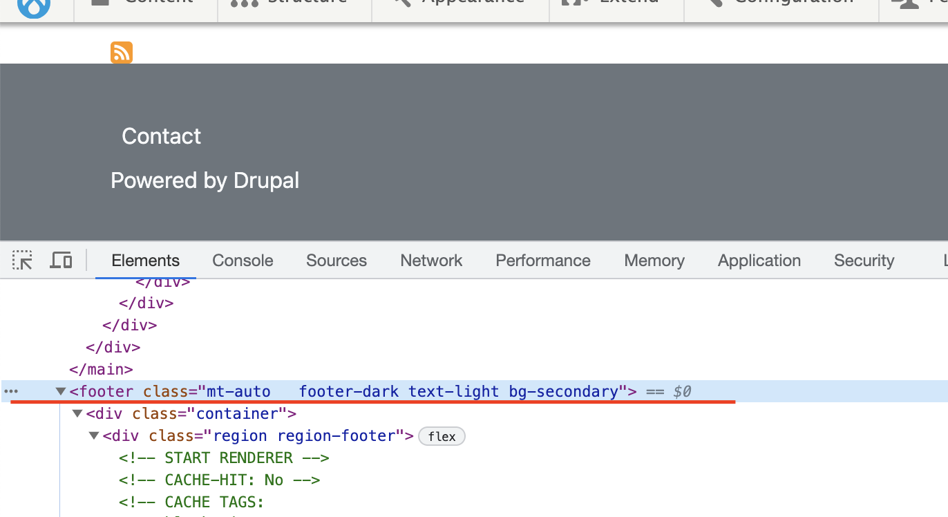 Check and fix classes in footer and navbar, if needed [#3317503] | Drupal.org