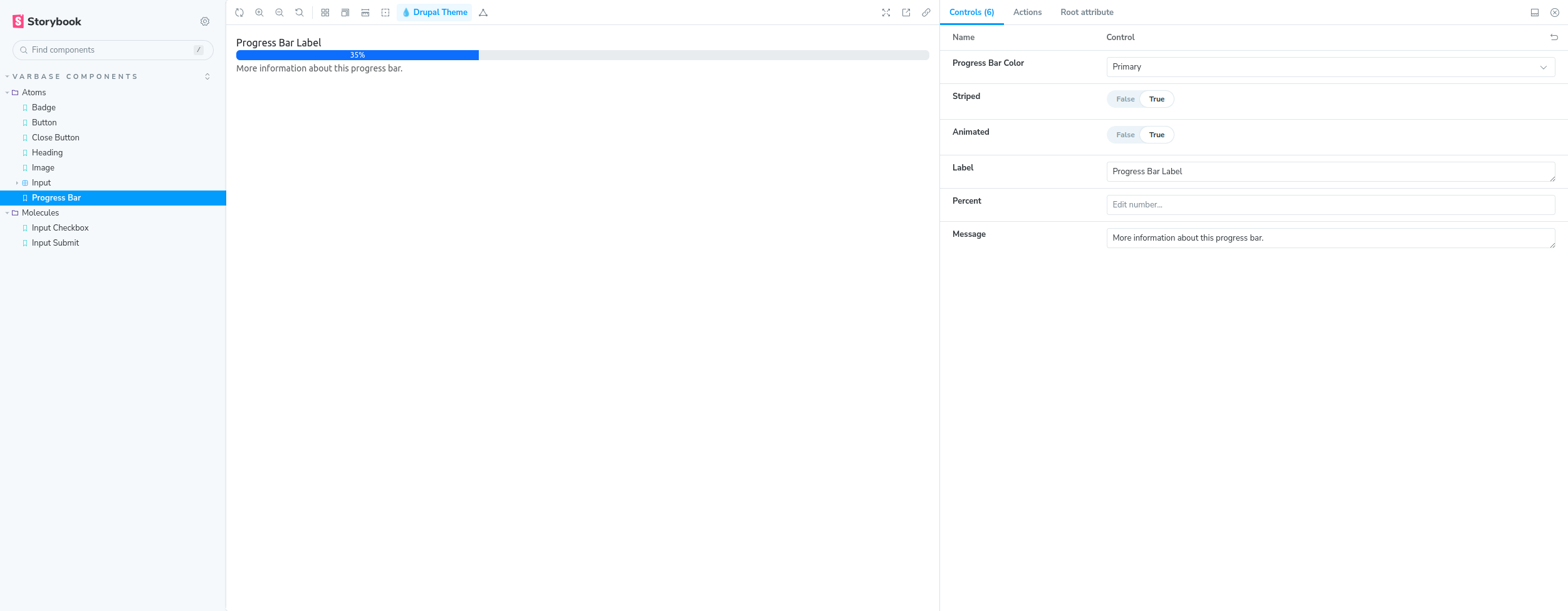 Integrate Varbase Components with Storybook using Component Libraries: Theme Server and ...