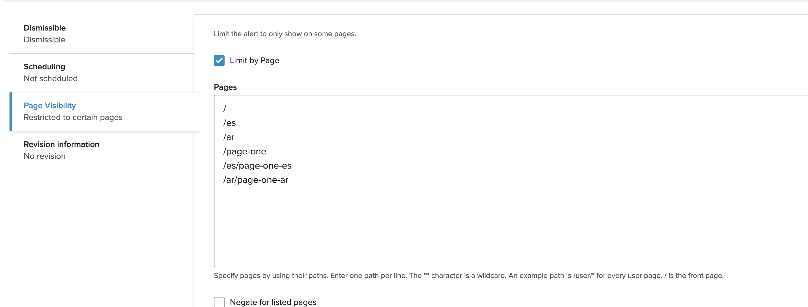 Limit by Page doesn't work for translated pages. [#3373476] | Drupal.org