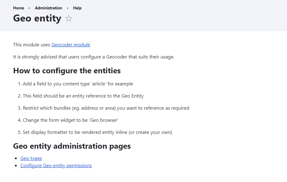 Implement hook_help() [#3339806] | Drupal.org