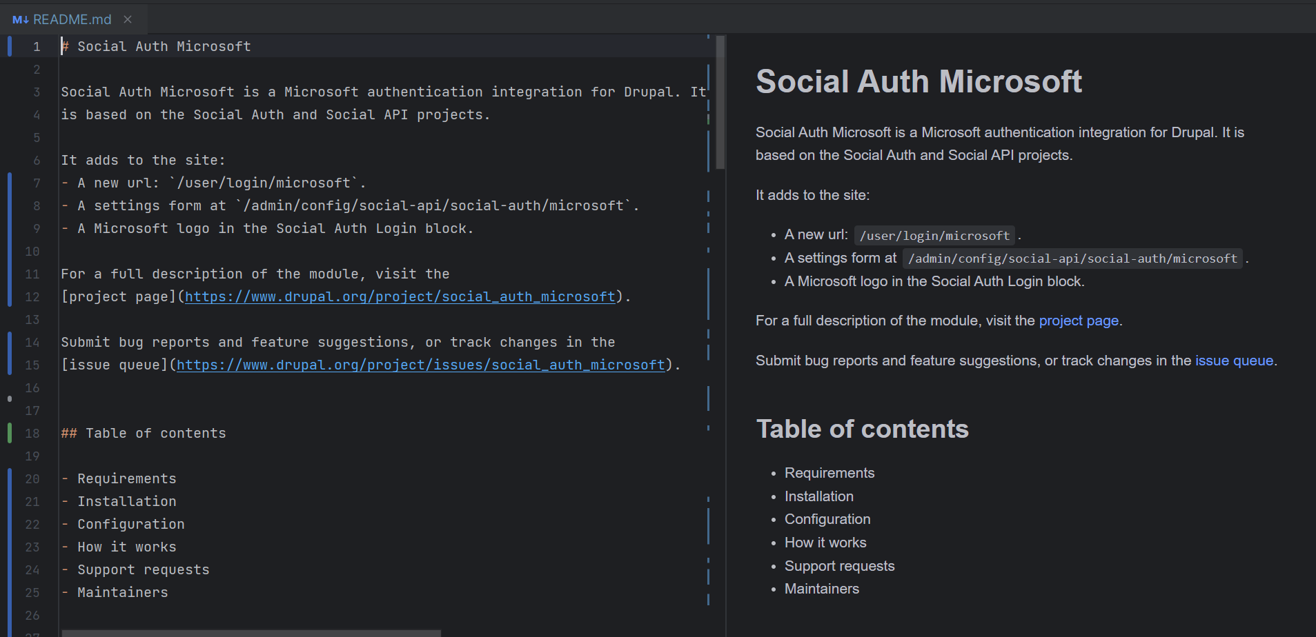 Improve & update README.md file [#3341833] | Drupal.org
