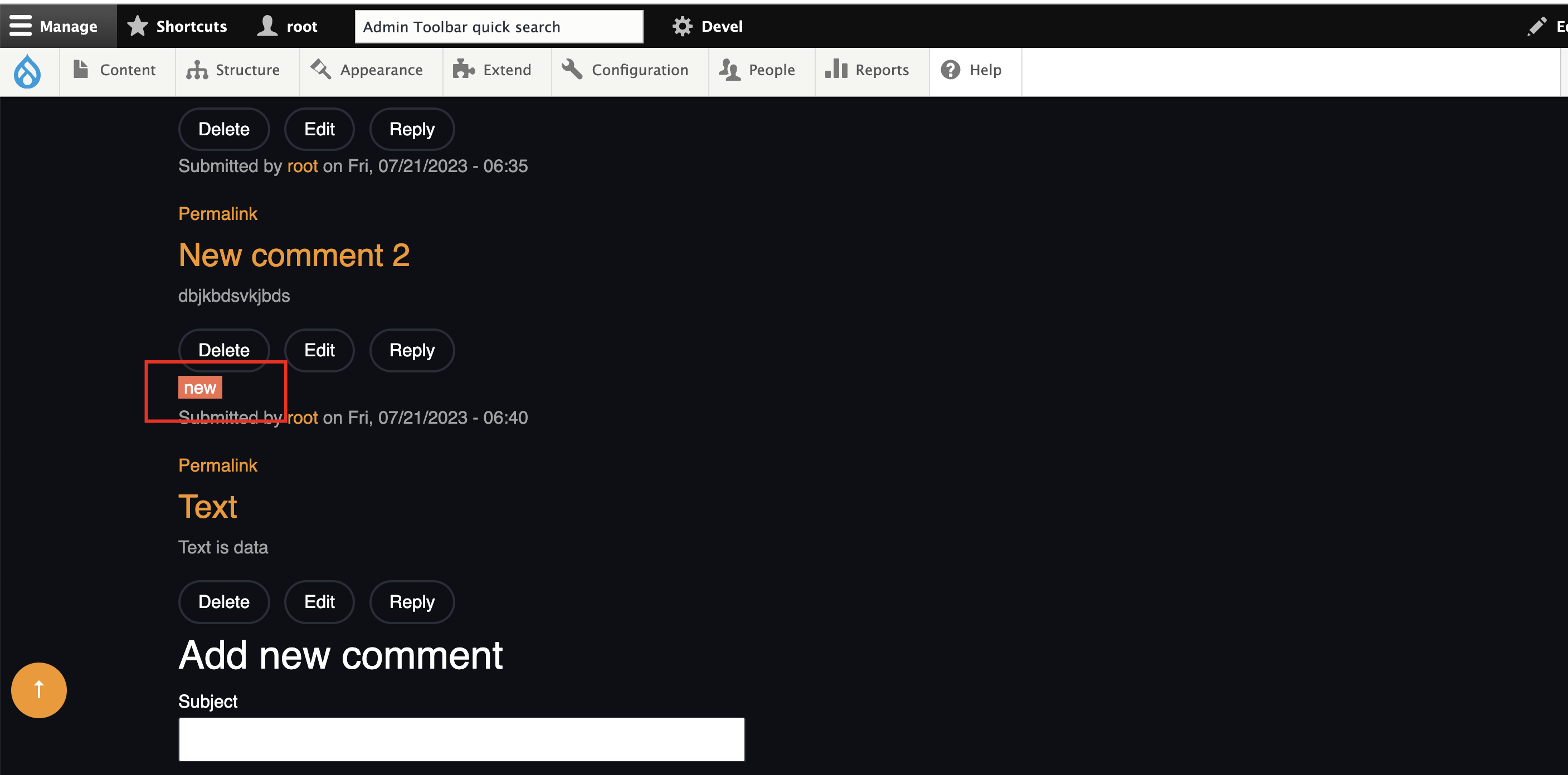 On new text there is no padding. [#3376006] | Drupal.org