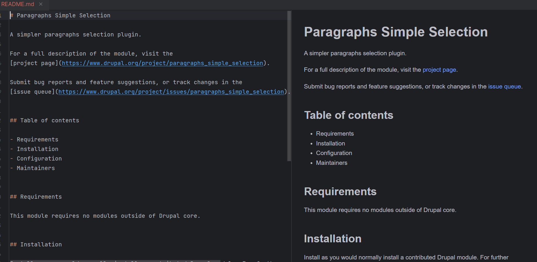 Missing README.md file [#3333771] | Drupal.org