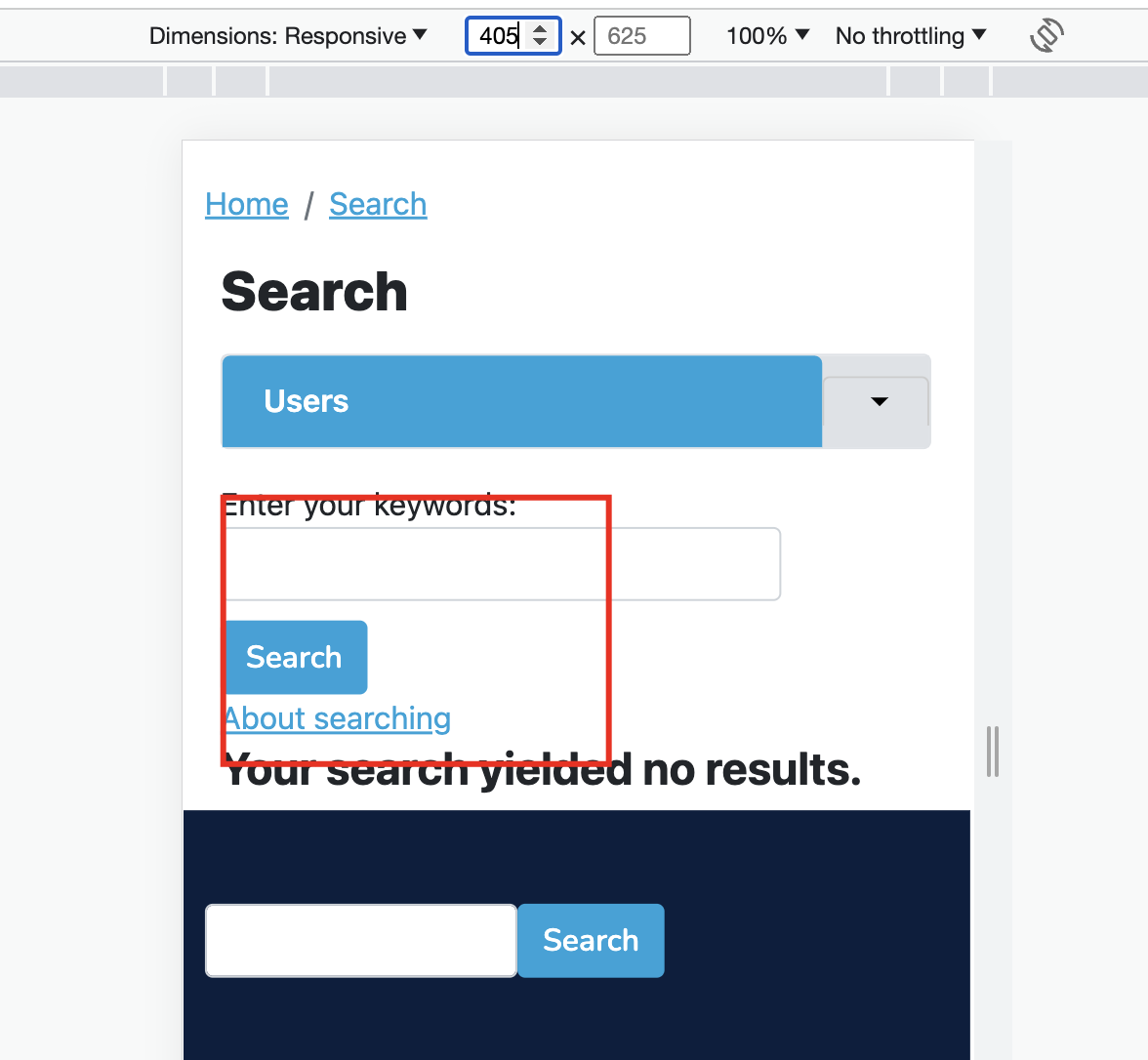 Search button is not aligned. [#3378193] | Drupal.org