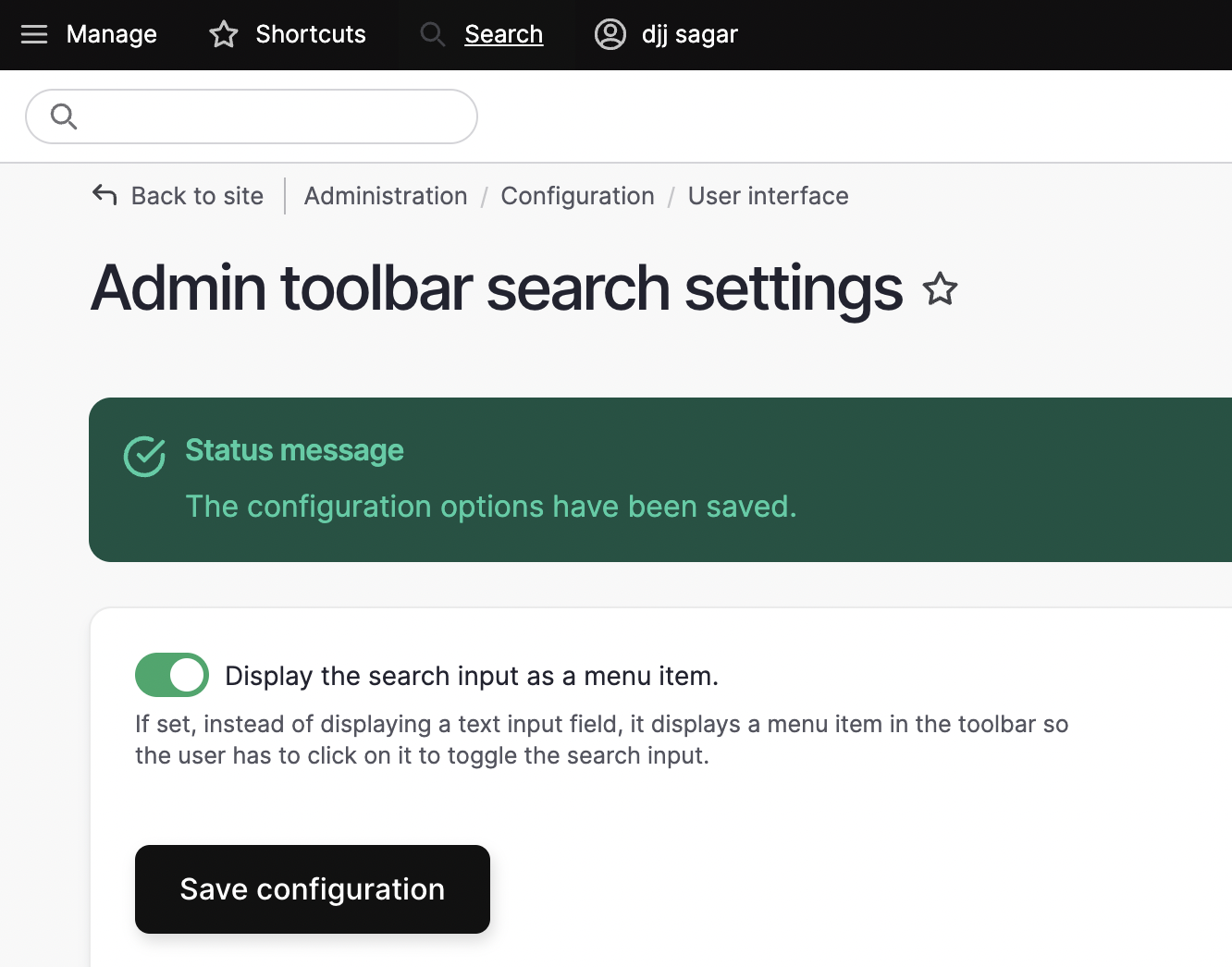 Search icon and text overlapping issue. [#3379974] | Drupal.org