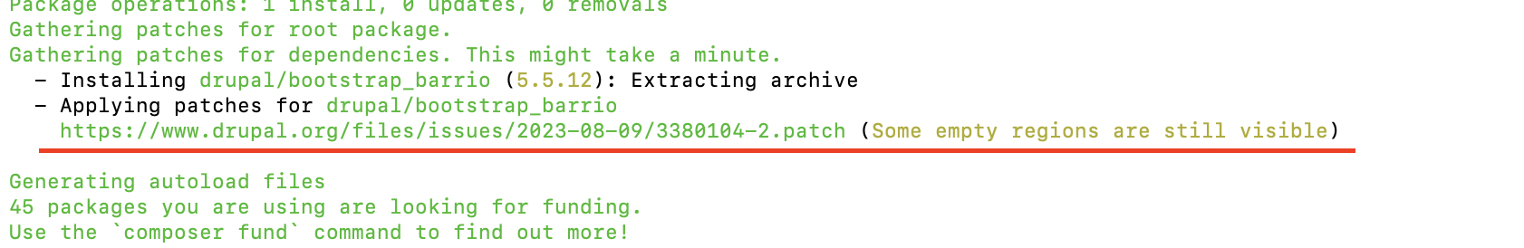 Some empty regions are still visible [#3380104] | Drupal.org