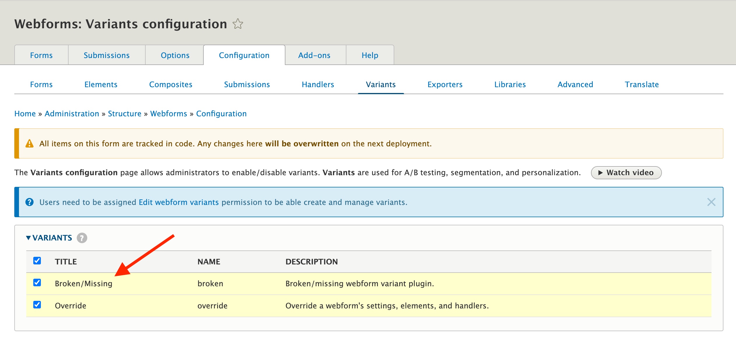 Broken/Missing variant plugin description prints erroneously [#3381077] | Drupal.org