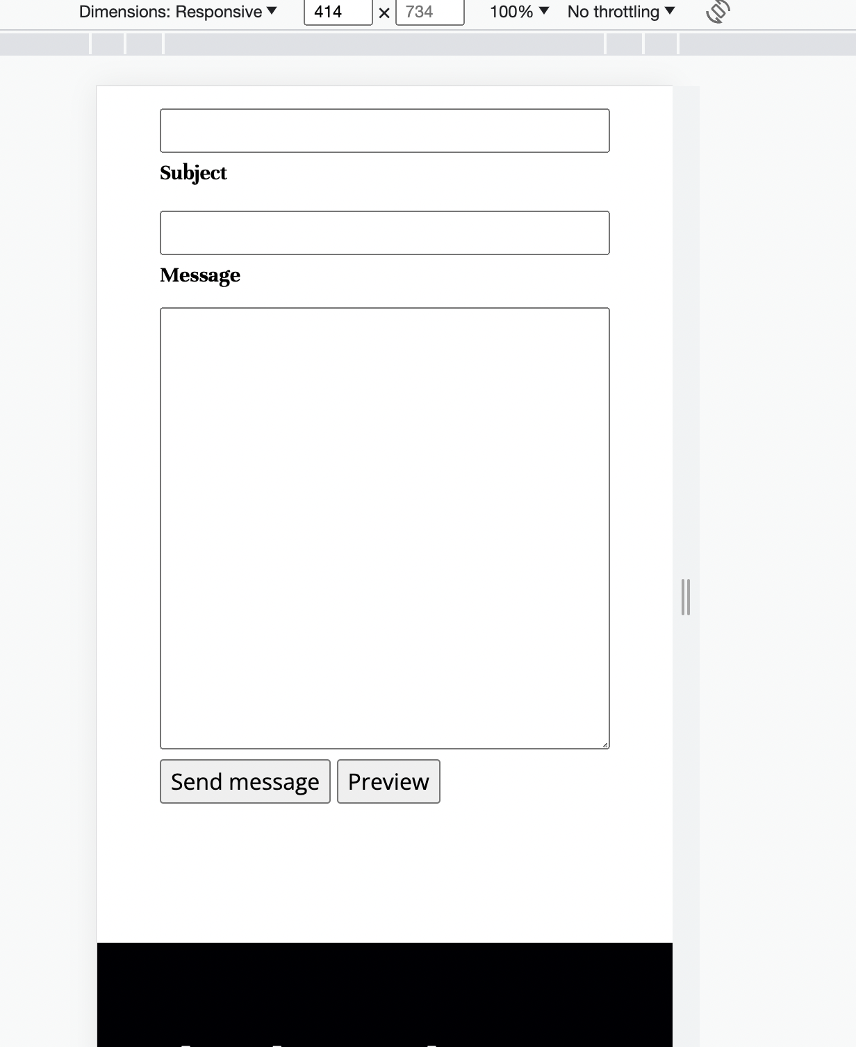 contact form is not responsive [#3381469] | Drupal.org