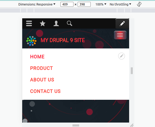 On mobile hamburger toggle, button is not working. [#3382424] | Drupal.org