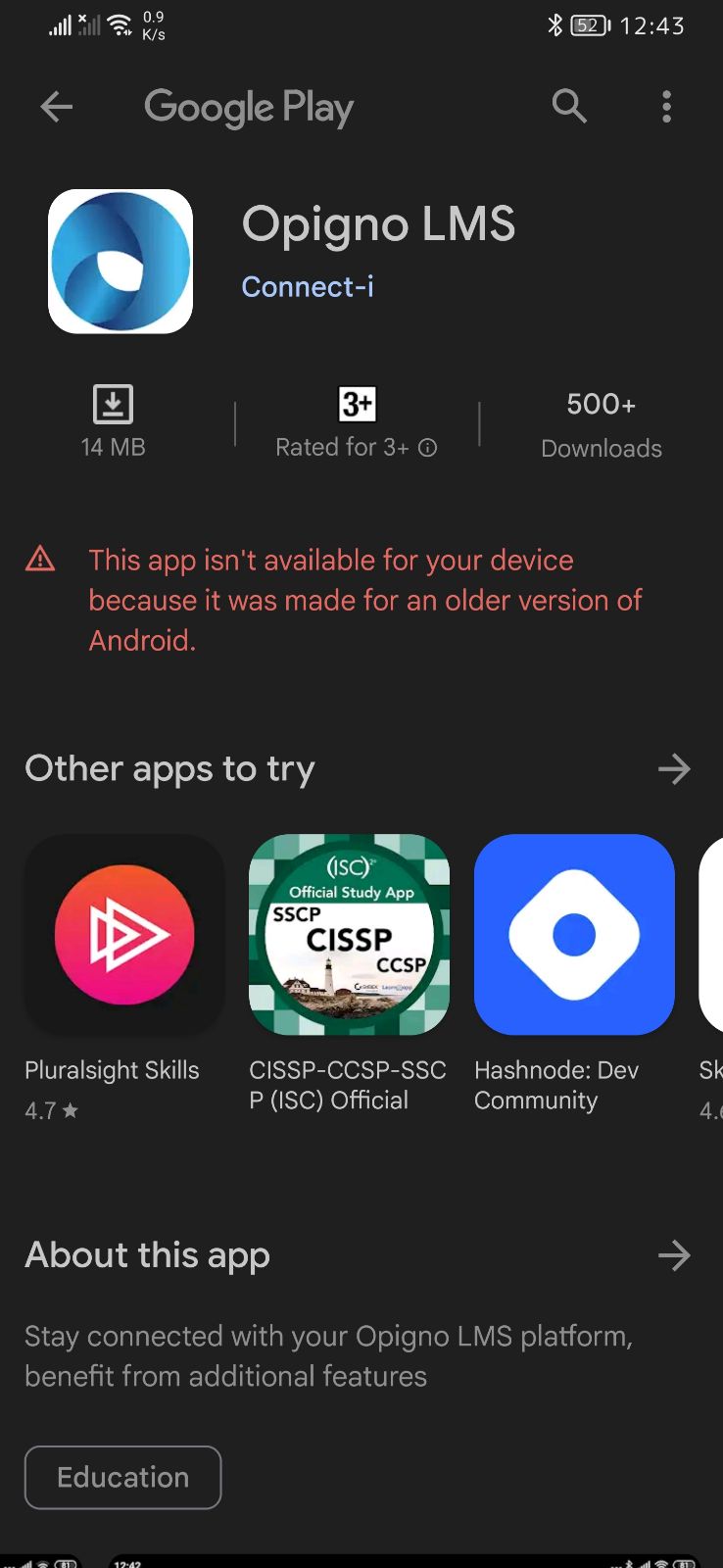 Opigno Mobile Android outdated version [#3383689] | Drupal.org