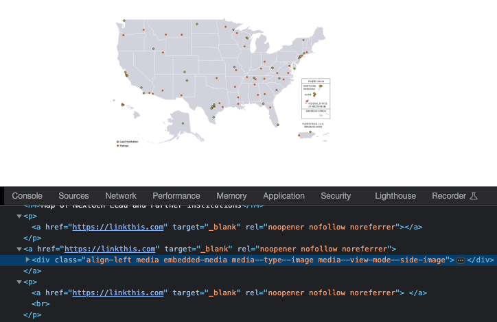 _filter_autop() breaks links around the tag [#3075527] | Drupal.org