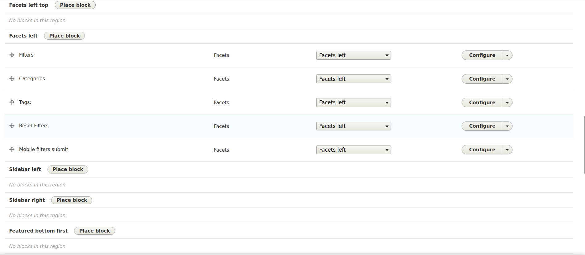 Sidebar regions are not showing in droopler_subtheme block regions demonstration. However they ...
