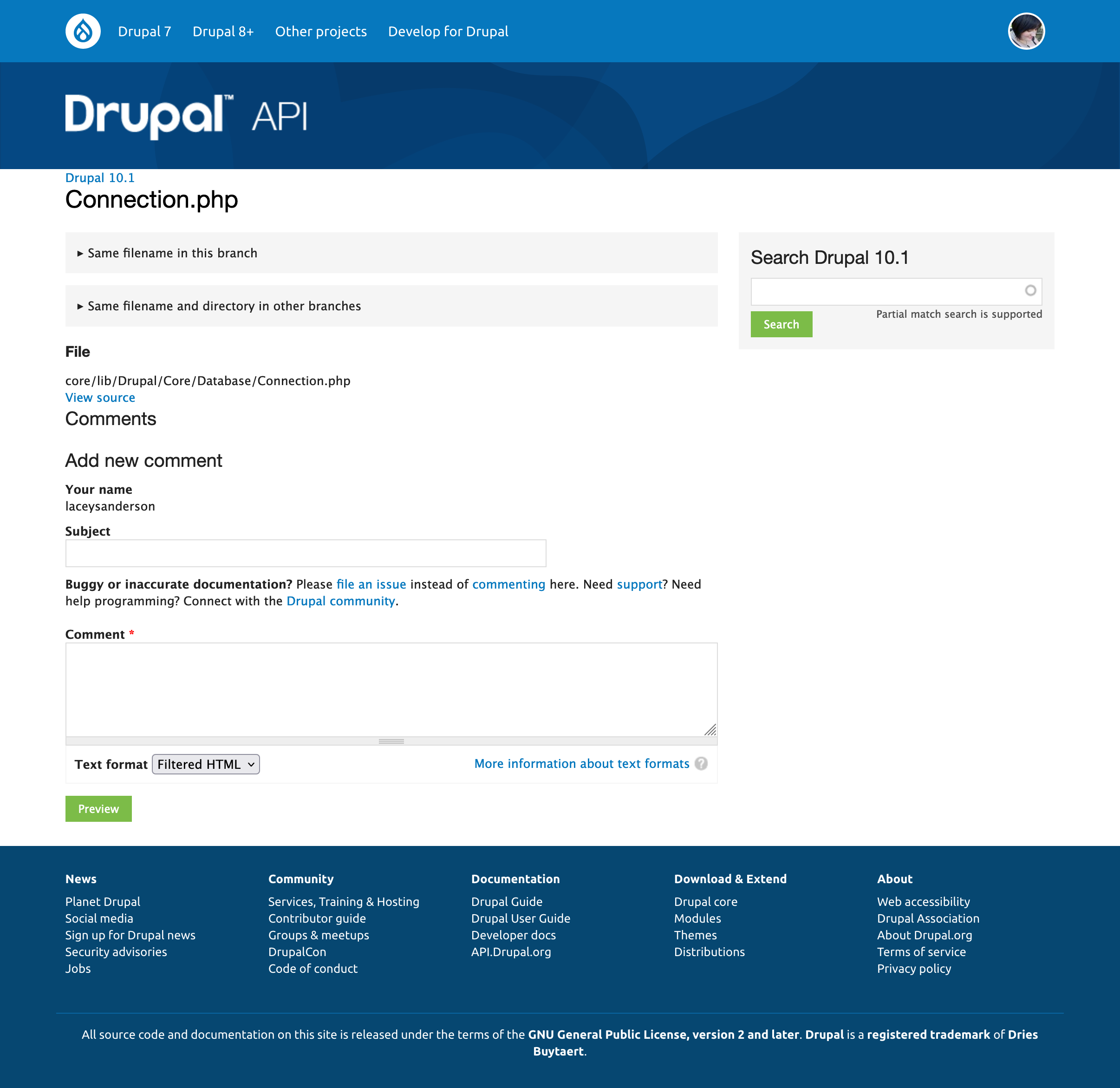 api.drupal.org Some classes not displaying documentation [#3387669] | Drupal.org