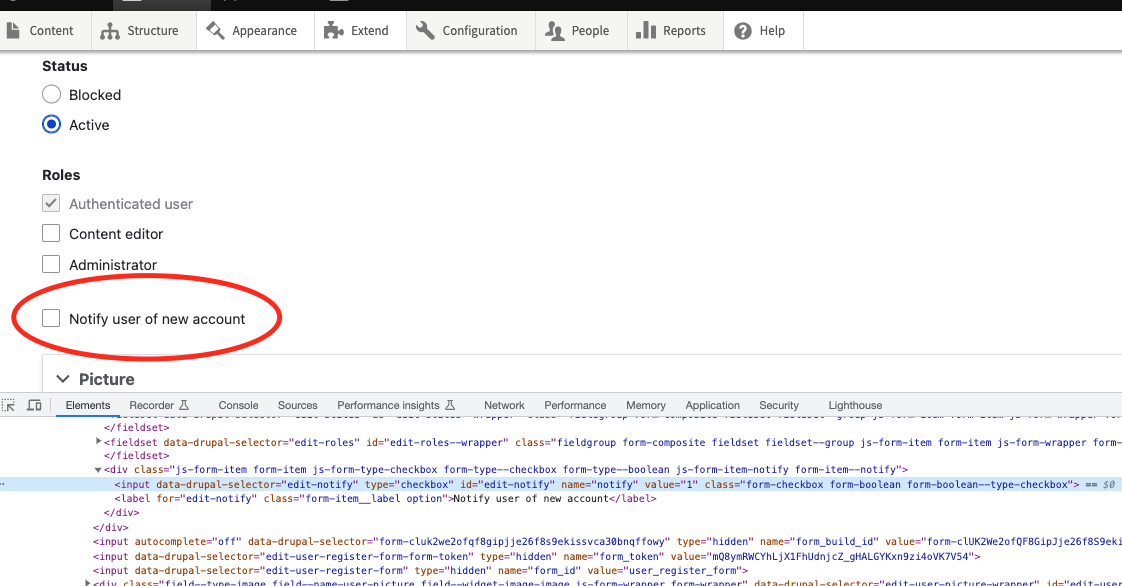 User import: possible to check 'Notify user of new account' [#3388094] | Drupal.org