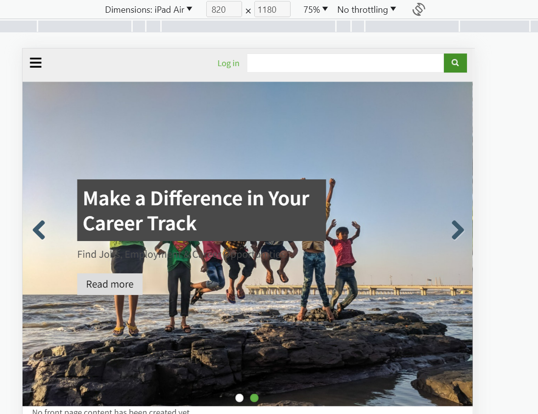 Slider arrows are not aligned vertically properly. [#3389601] | Drupal.org