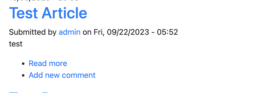 Remove bullets from read more button and add new comment button. Also need to be styled ...